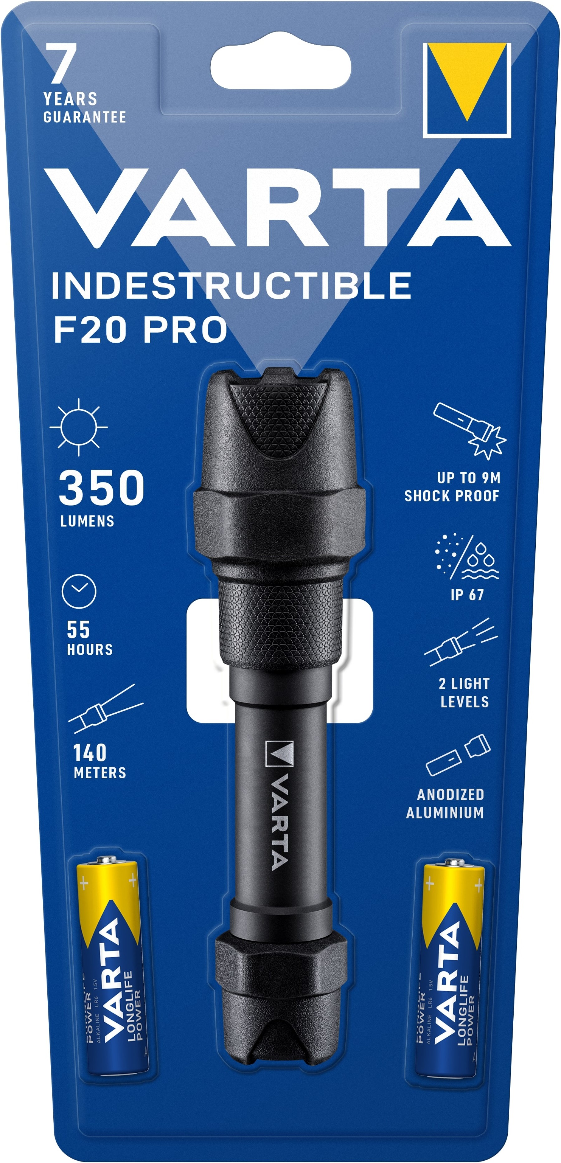 H-Squared - Leading Battery Wholesaler - Varta Indestructible F20 Pro Torch