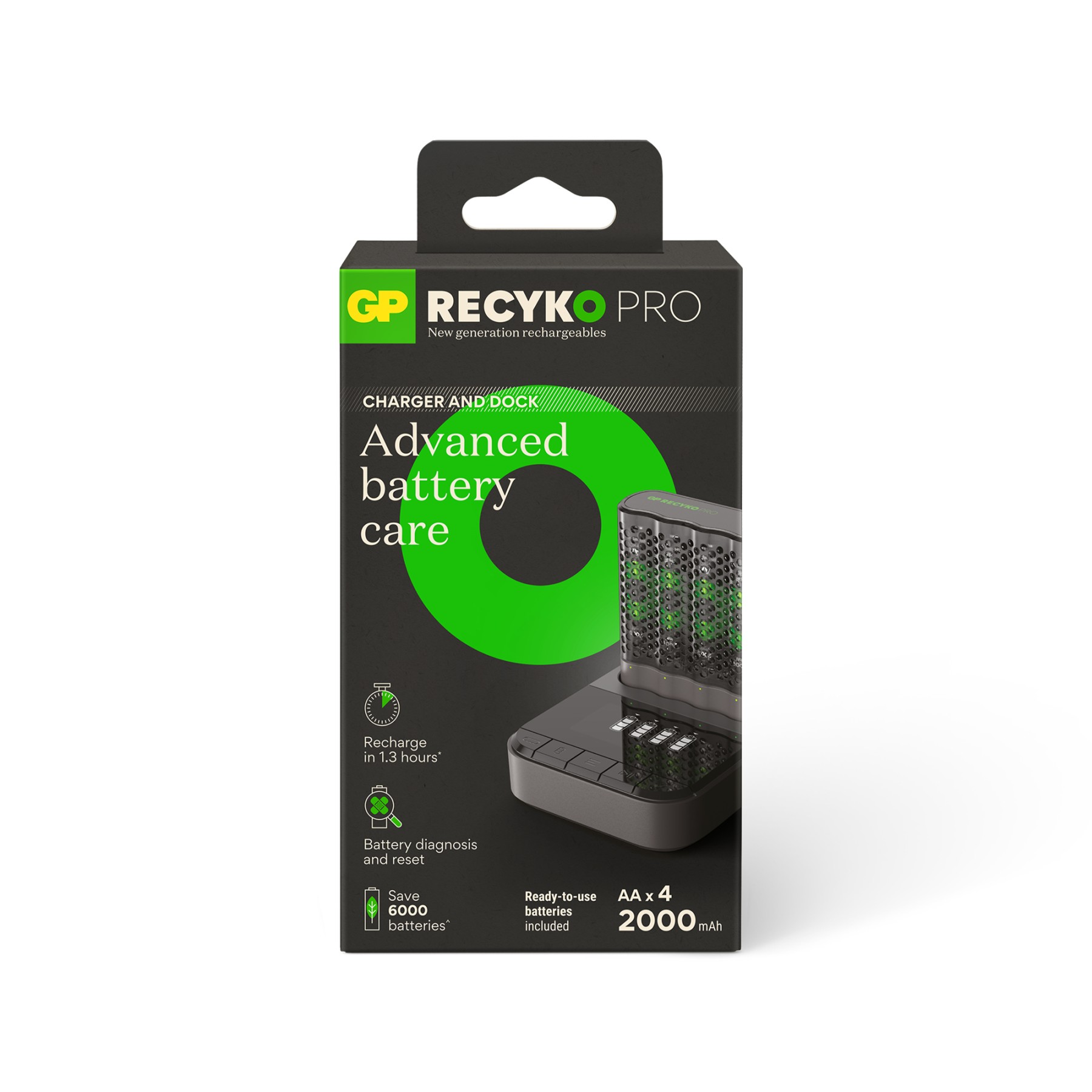 H-Squared - Leading Battery Wholesaler - GP Recyko Pro Charger (USB) 4 ...